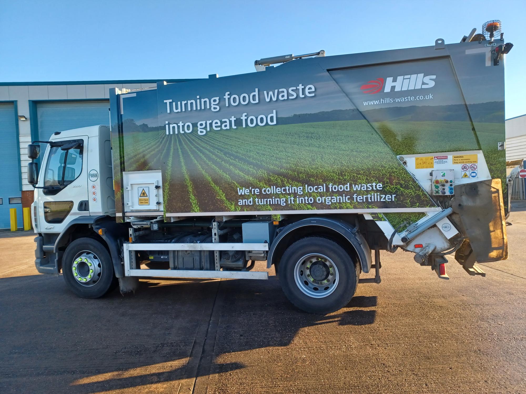 Turning Food Waste into Organic Fertiliser | Hills Waste Solutions